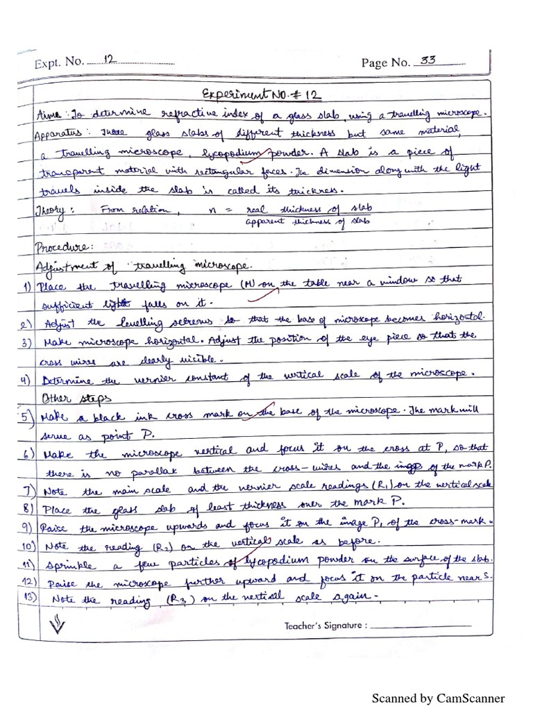8 Travelling Microscope | PDF