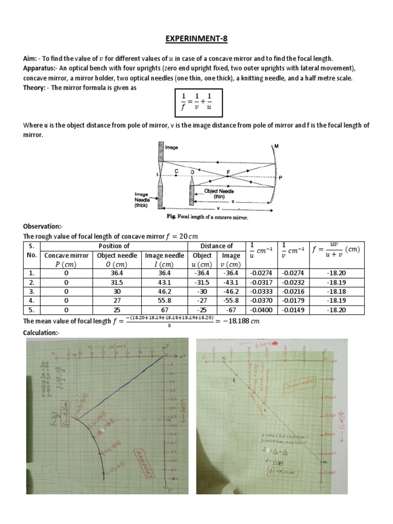 Concave Mirror | PDF | Mirror | Electrodynamics