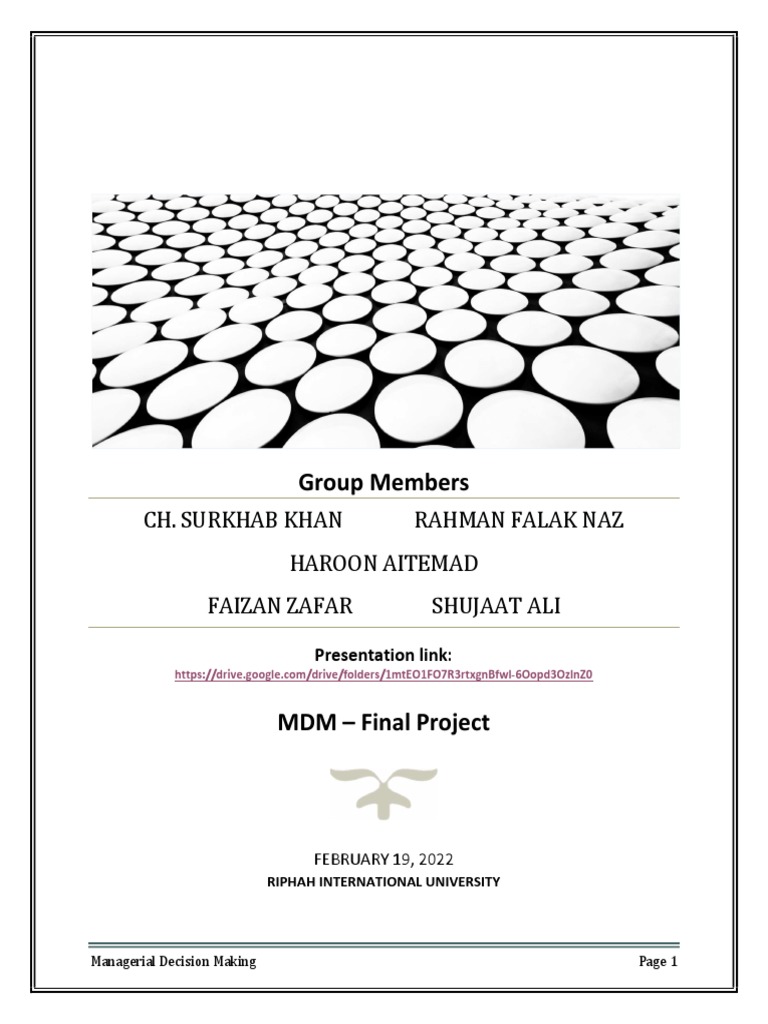 Project Report - MDM - Thinking Fast & Slow | PDF | Decision Making ...