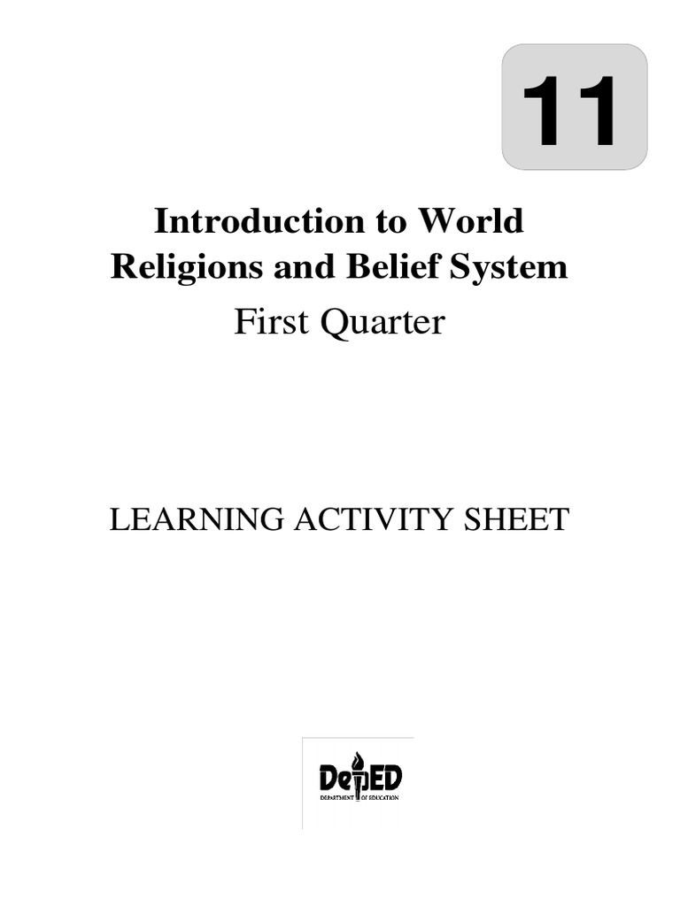 World Religions LAS Quarter 3 PDF | PDF | Western Asia | Spirituality