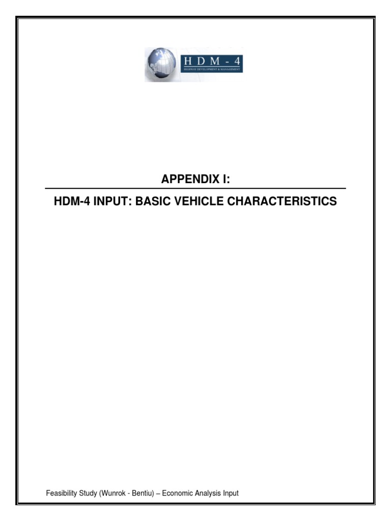 Appendices Hdm4 Outputs | PDF | Road Surface | Net Present Value