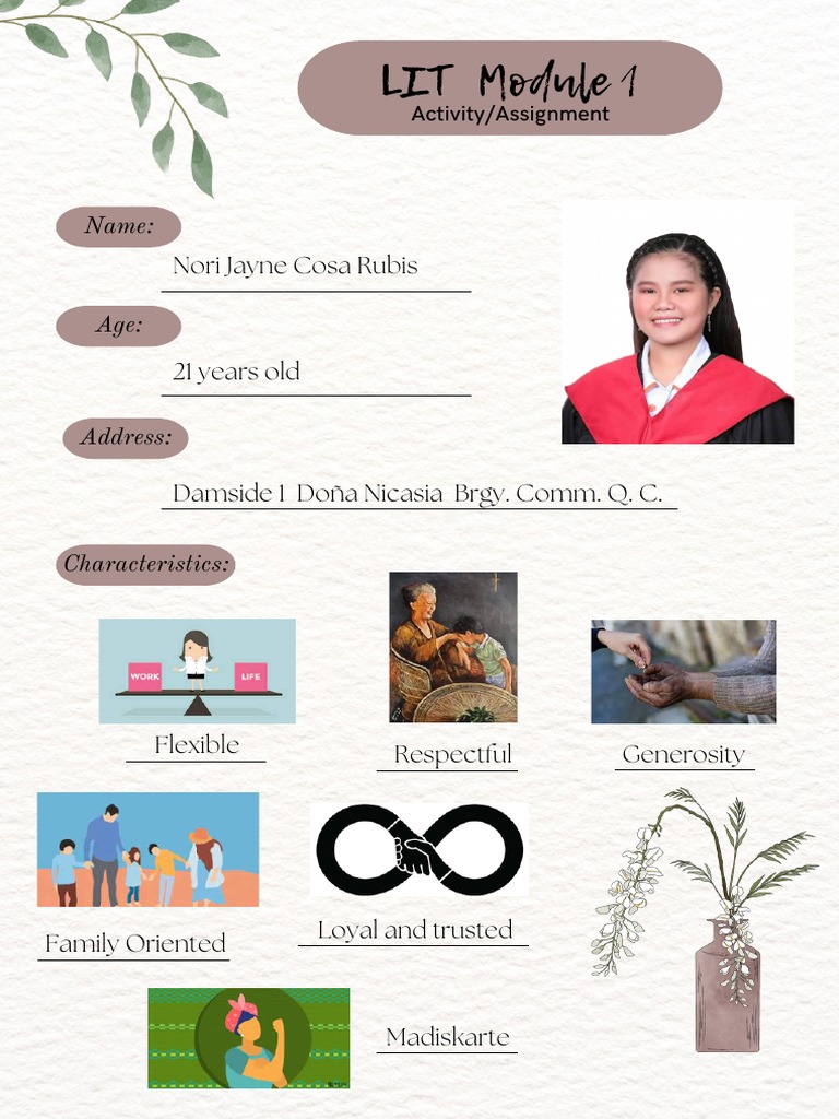 Rubis, Nori Jayne C. Module No. 1 Activity No. 1 PDF | PDF