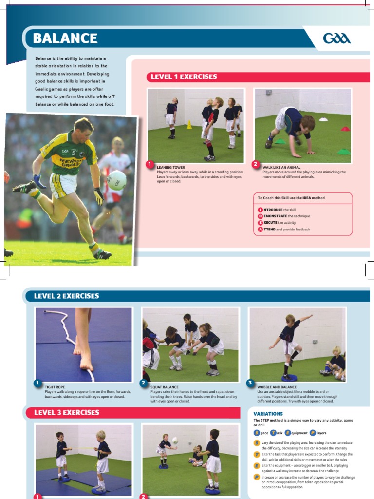 Maintain balance and develop coordination | PDF | Sports