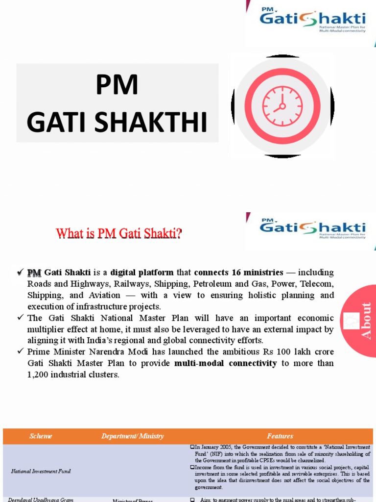 PM Gati Shakti Master Plan | PDF | Infrastructure | Transport