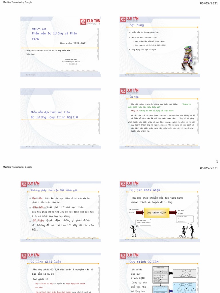 CMU-CS 462 - Software Meassurement and Analysis - 2020S - Lecture Slides - 4 | PDF