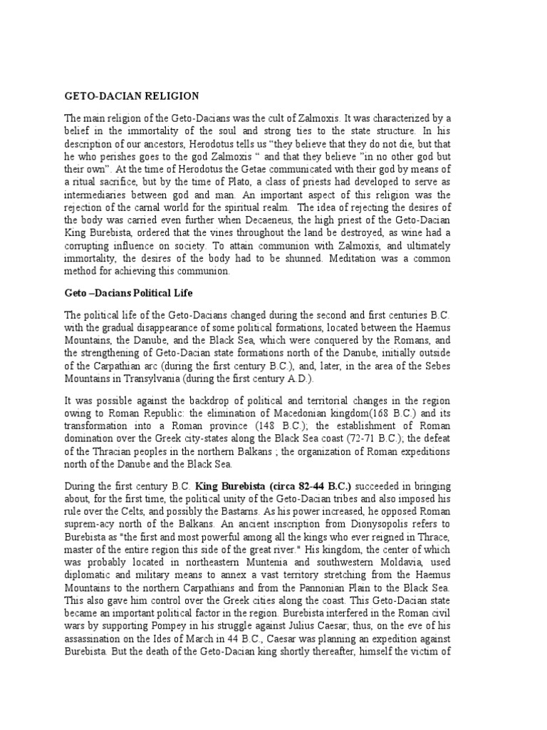 GETO | PDF | Ancient Europe | Classical Antiquity