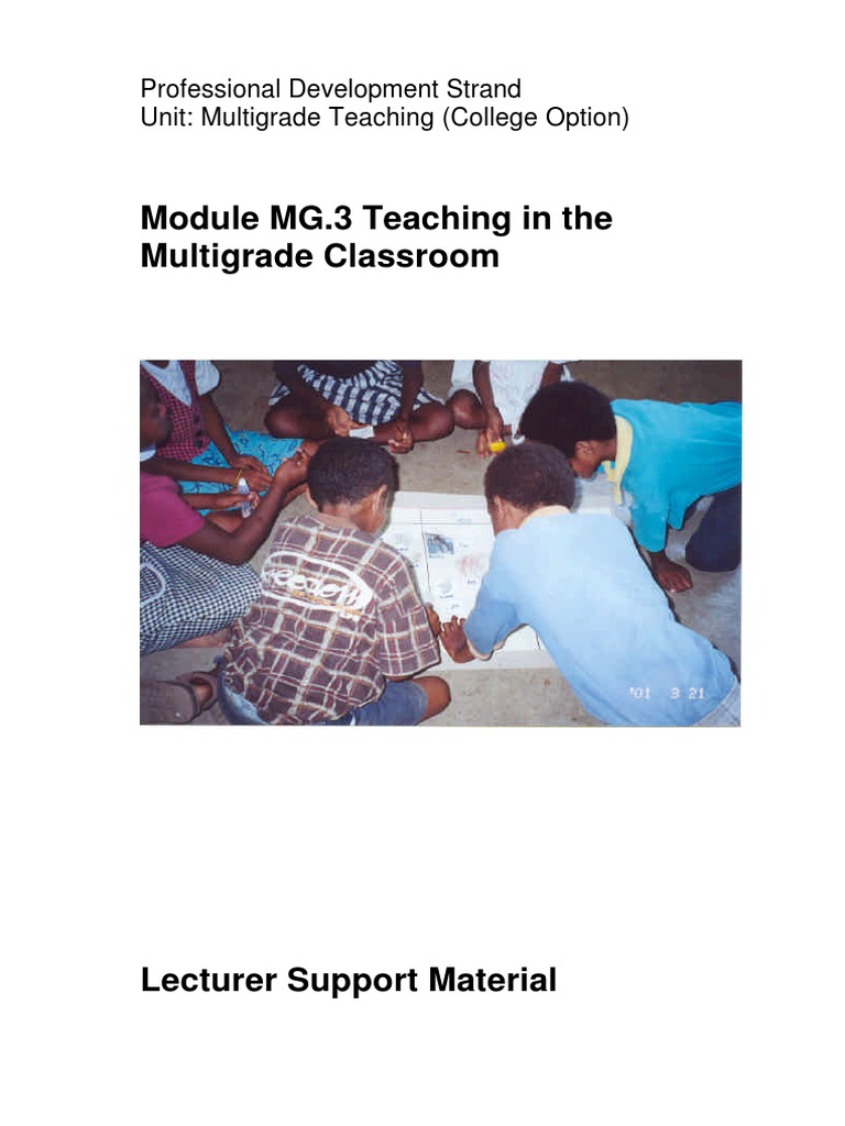 PD MT 3 Teaching in The Multigrade Classroom Lecturer | PDF | Curriculum | Teachers