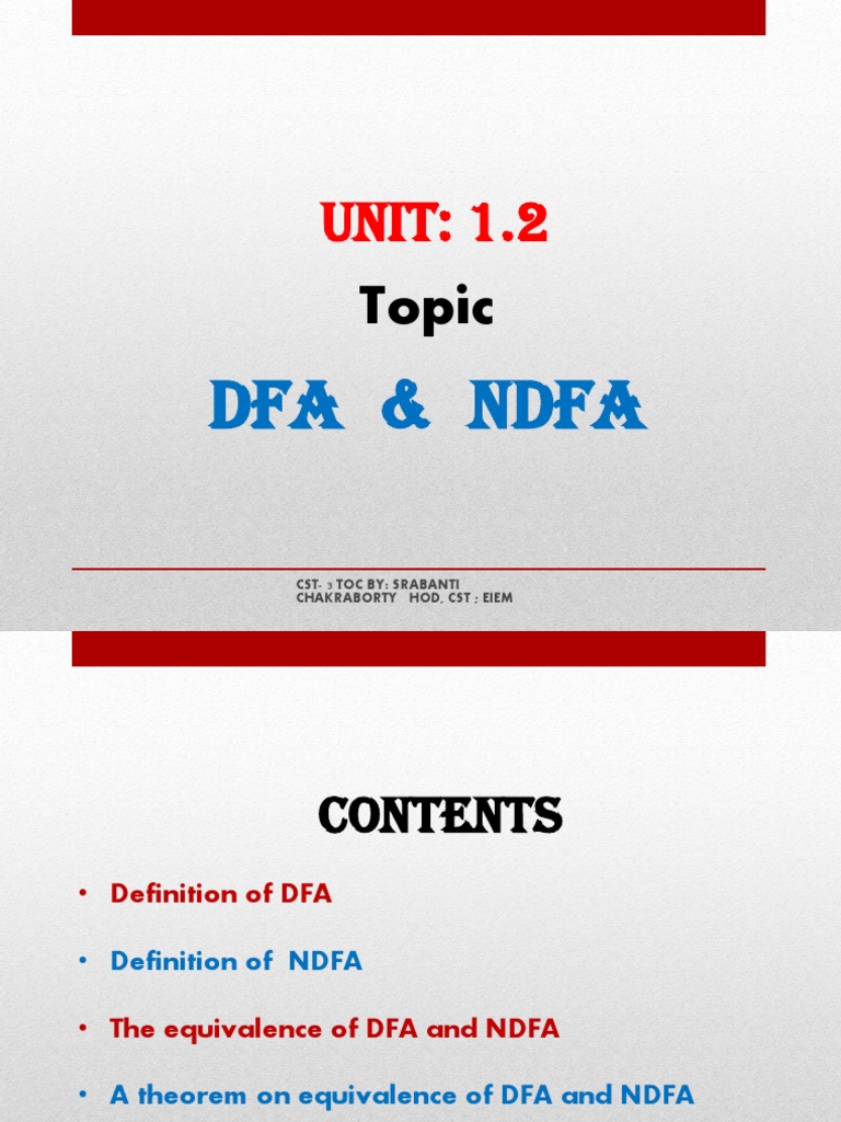 Dfa Ndfa PDF | PDF | Theory Of Computation | Models Of Computation