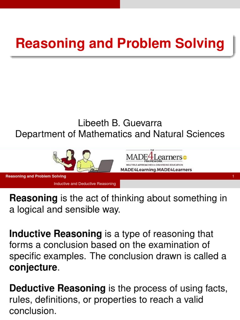 Problem Solving PDF | PDF | Inductive Reasoning | Deductive Reasoning Problem Solving PDF | PDF | Inductive Reasoning | Deductive Reasoning