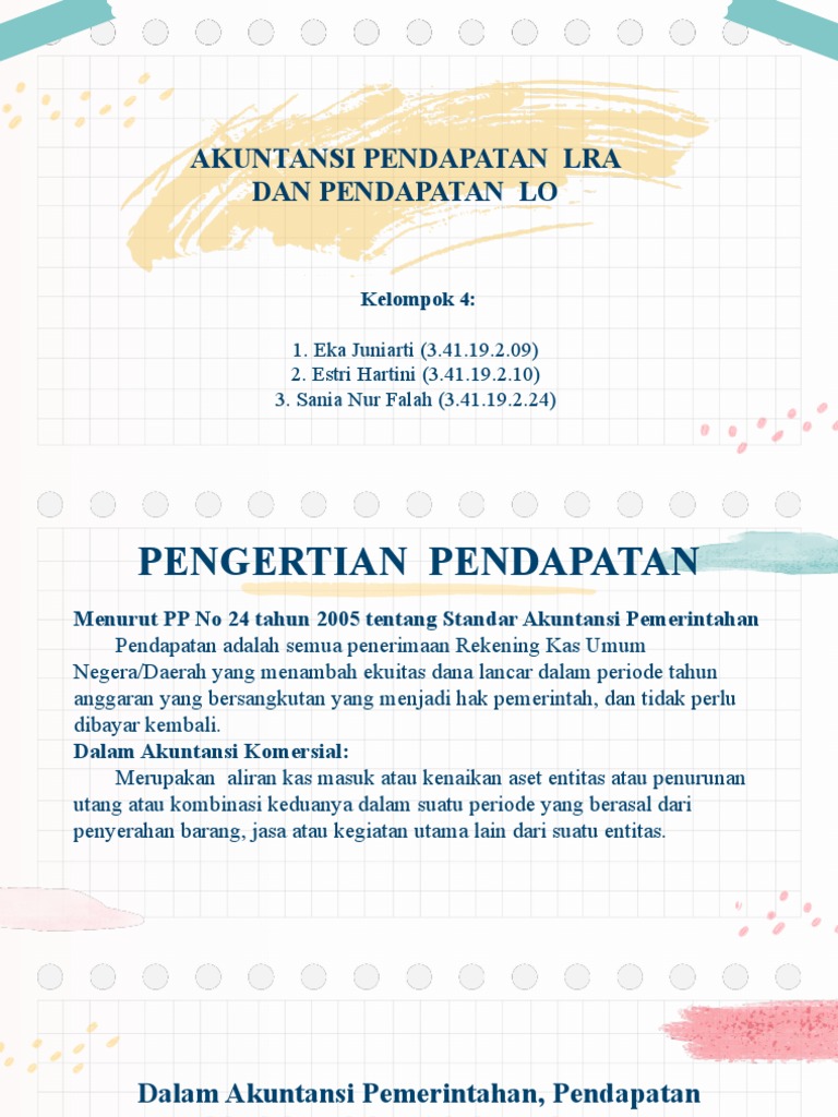 Ak3c - Kelompok 4 - Akuntansi Pendapatan Lra Dan Pendapatan Lo | PDF