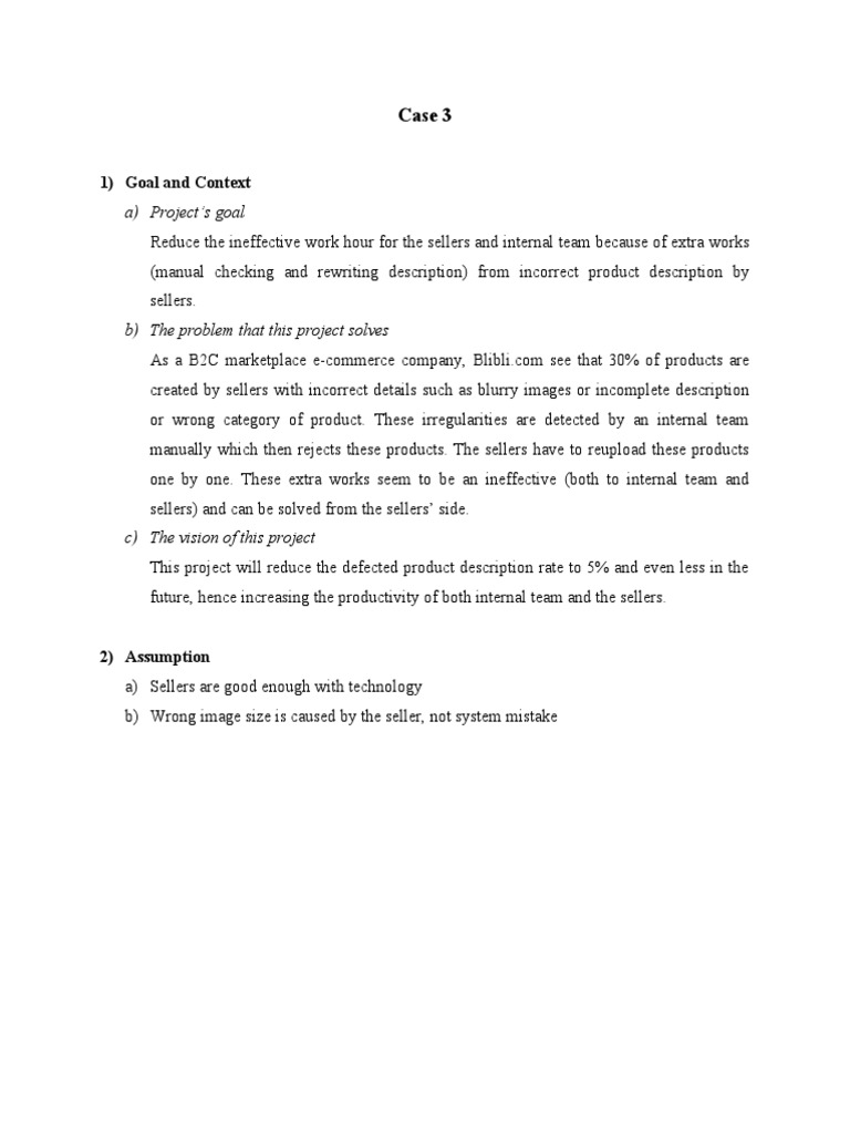 PRD Case - Addo Hernando | PDF | Sales | Communication