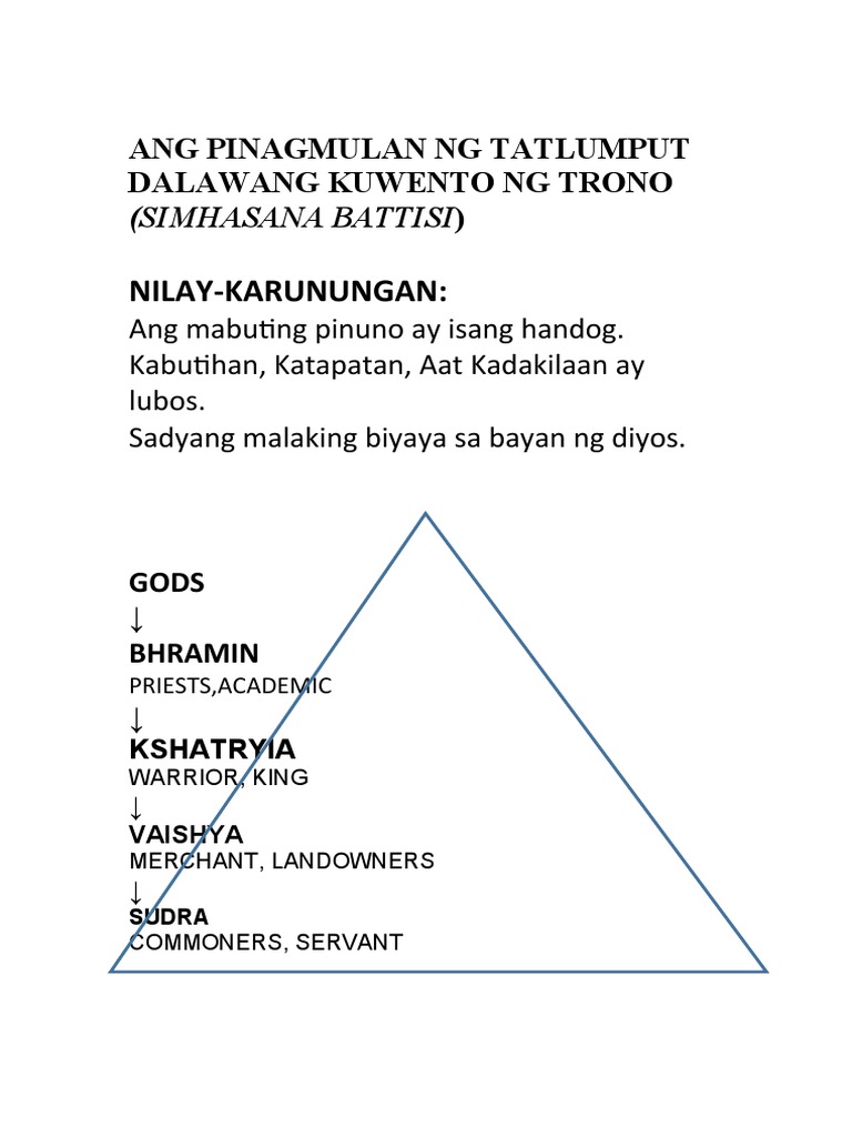 Ang Pinagmulan NG Tatlumput Dalawang Kuwento NG TR | PDF