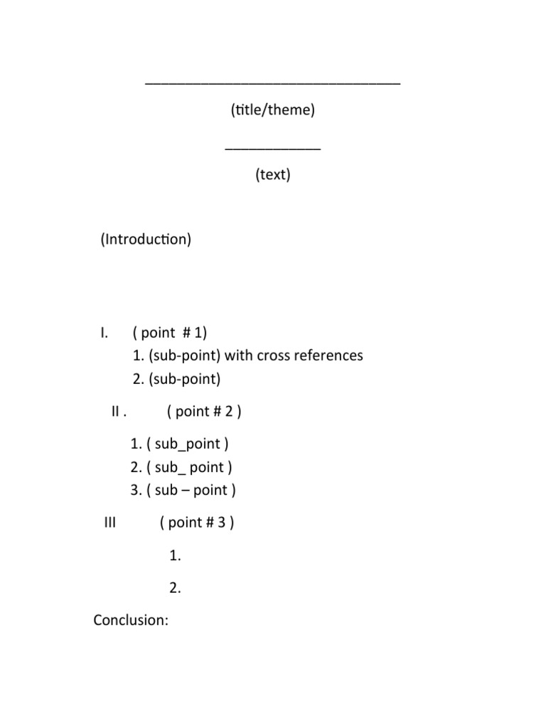 Skeletal Construction of Sermon | PDF