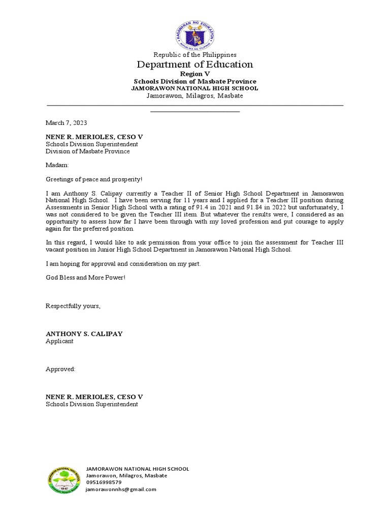 Letter of Intent | PDF