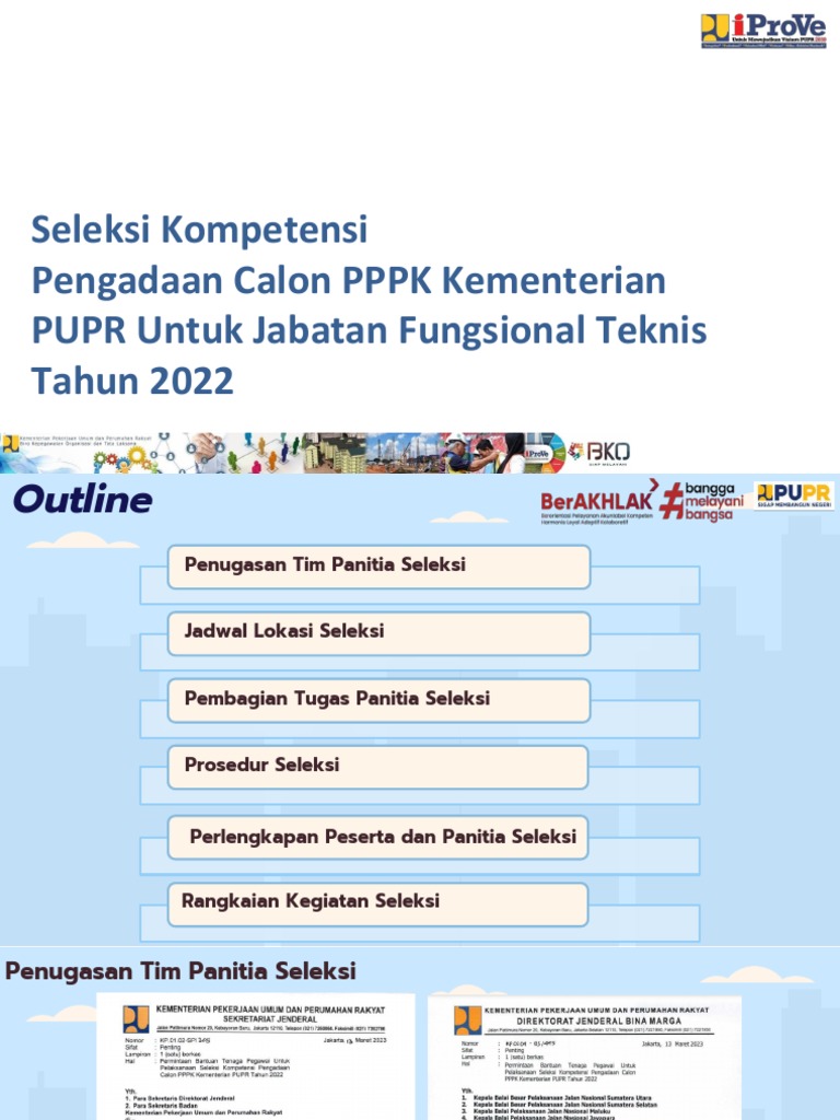 Seleksi Kompetensi Pengadaan Calon PPPK Kementerian PUPR untuk Jabatan ...