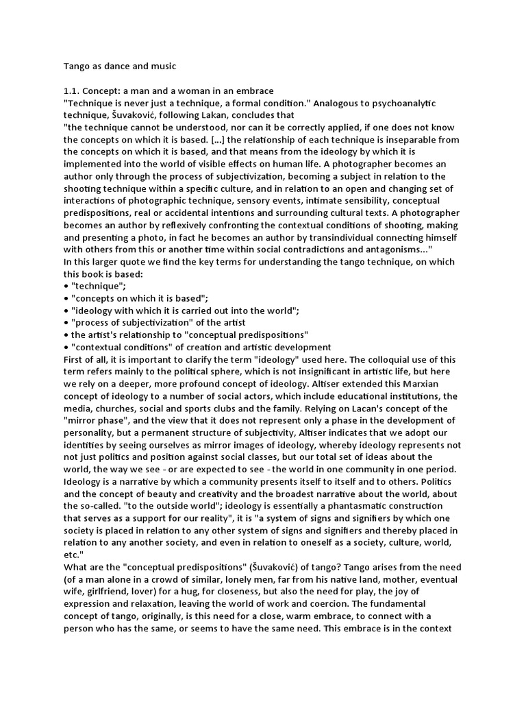 Tango As Dance and Music | PDF | Dances | Tango