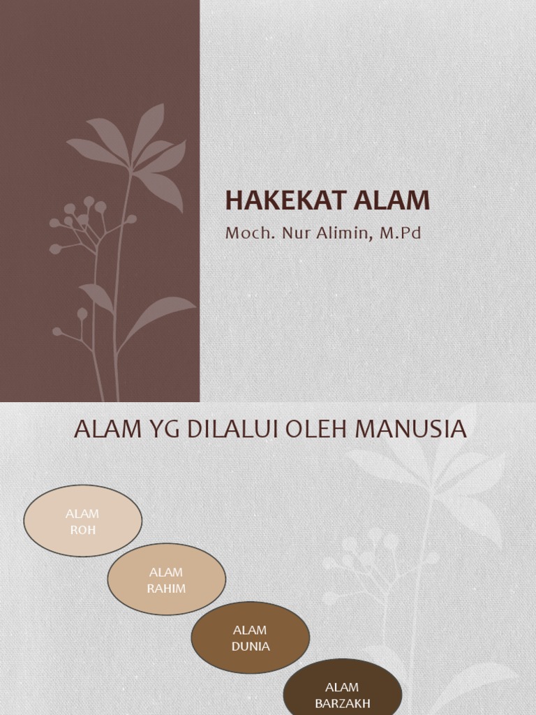 Materi 1 - Hakekat Alam | PDF