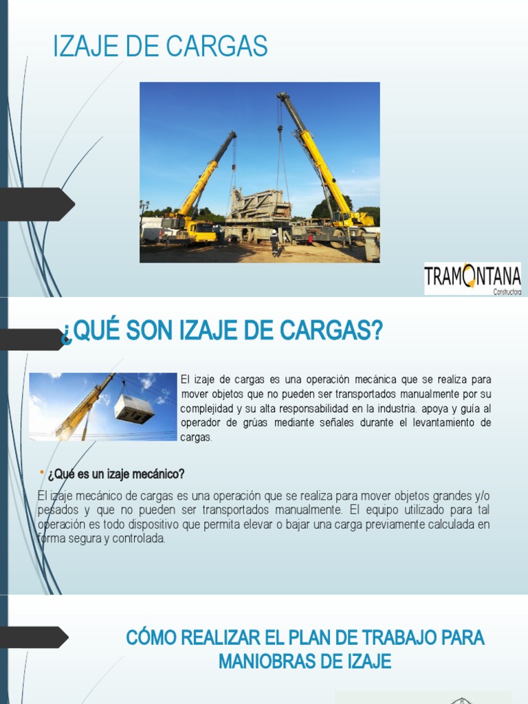 Capacitacion Izaje de Cargas 1 | PDF