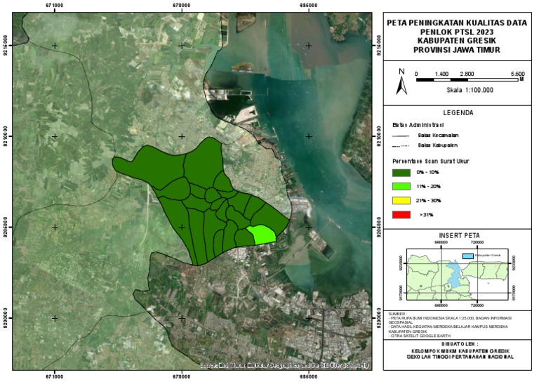 Peta Administrasi Kabupaten Gresik | PDF