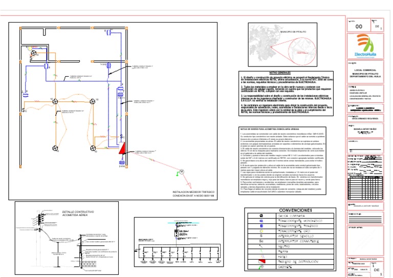 Plano Eléctrico Local Comercial | PDF | Materiales de construcción | Electromagnetismo