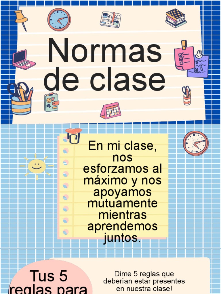 5 Reglas para El Aula - Key | PDF