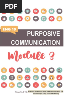 LESSON 3 - Eng 8 - Multimodal Texts | PDF | Communication | Human ...