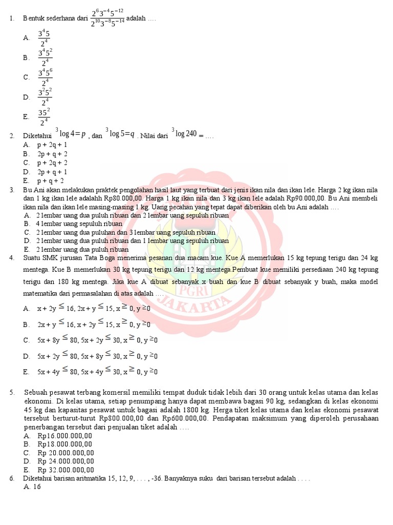 Log4 P Log5 Q Log240 | PDF