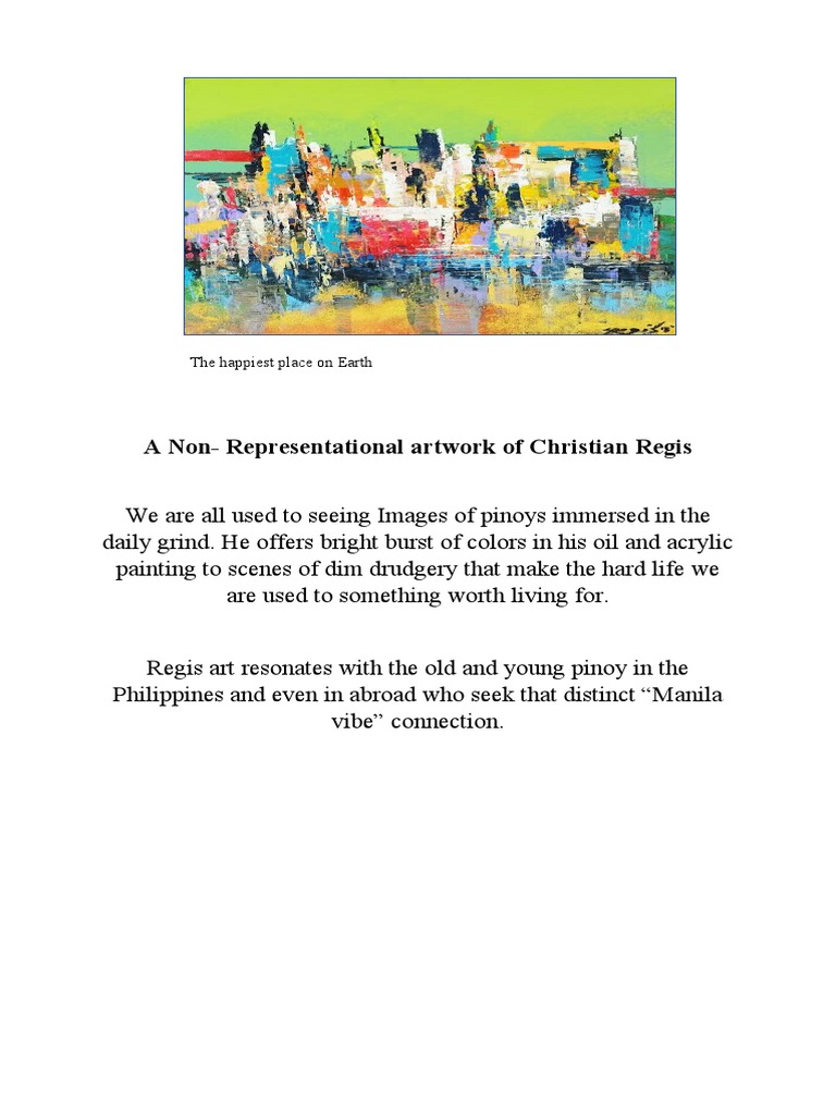 Non-Representational Artwork and Its Elements | PDF