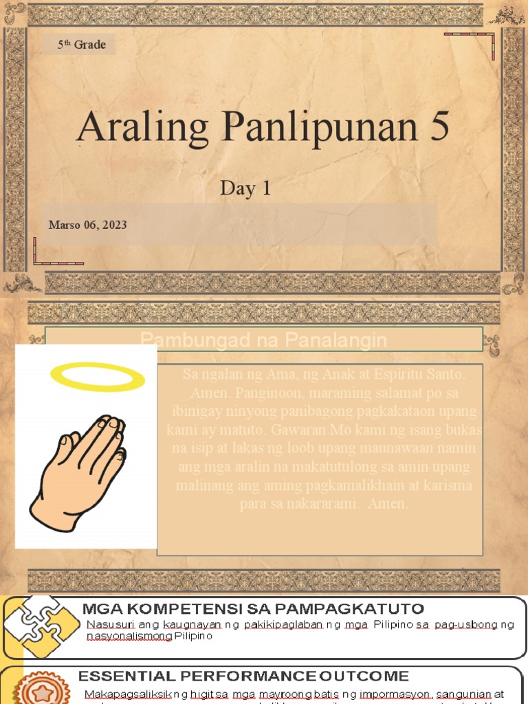 Araling Panlipunan Grade 5 | PDF