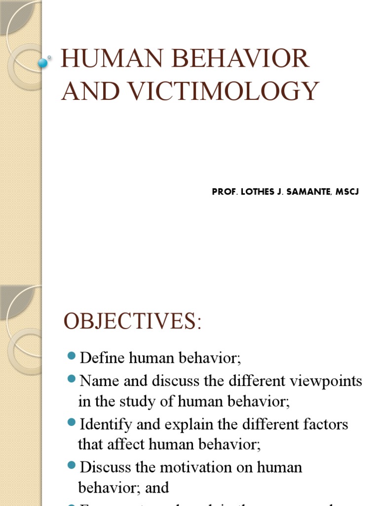 Understanding Human Behavior: A Comprehensive Overview of Key Concepts ...