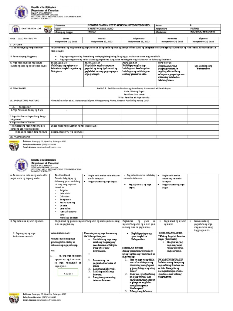 DLL_- pAG-SANG-AYON AT PAGSALUNGAT | PDF