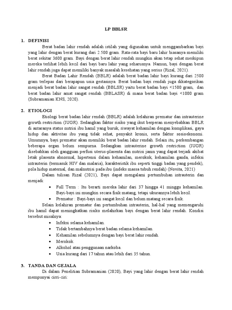LP BBLSR | PDF | Kesehatan Holistik