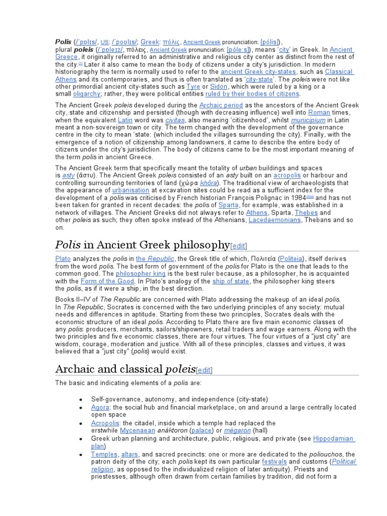 Polis | PDF | Classical Antiquity | Greco Roman World
