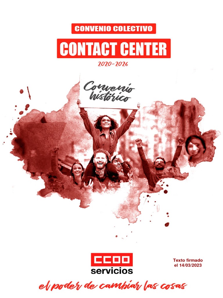 Convenio Contact Center 2020-2026 (14-03-2023) | PDF | Tratado | Tiempo ...