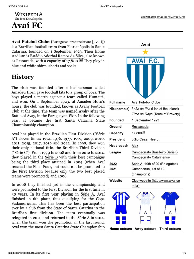 Avai FC | PDF