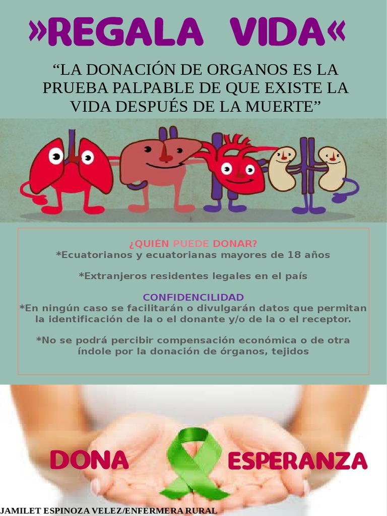 Afiche Donacion de Organos | PDF