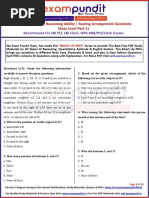Top 50 Linear Seating Arrangement Questions | PDF | Social Science
