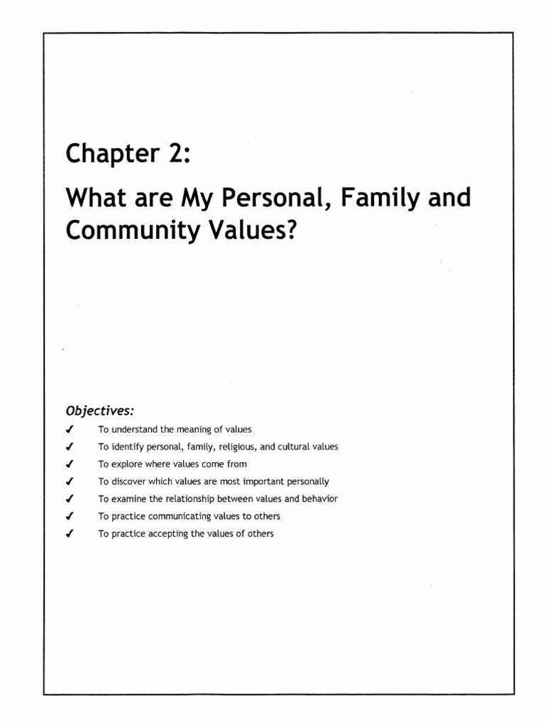 Values Exercises For Teens Pdf 