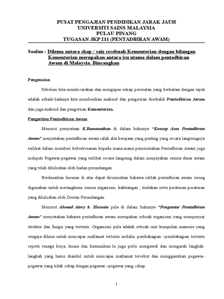 PJJ JKP 211 Assigment Dzdoc PDF Free | PDF