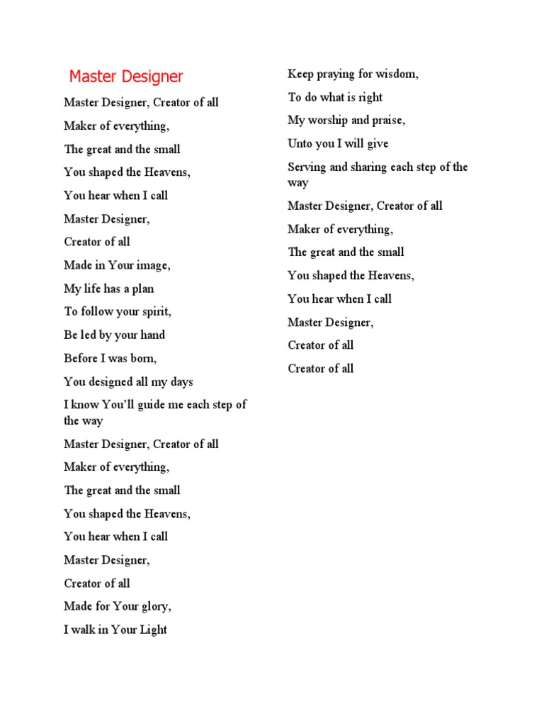 Master Designer | PDF