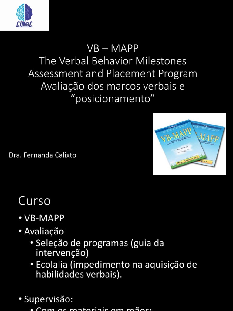 VB MAPP The Verbal Behavior Milestones Assessment and Placement Program ...