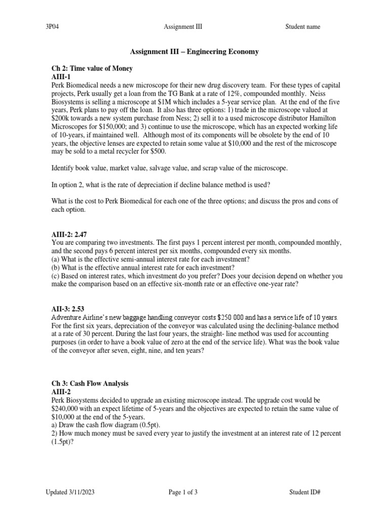 3P04 A3 2023-Econ | PDF | Interest | Book Value