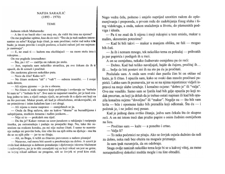 Nafija Sarajli Teme PDF Free | PDF
