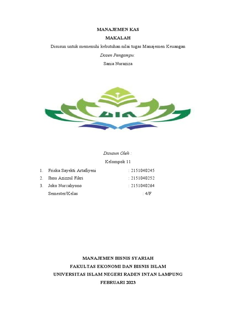 Kel 11 MANAJEMEN KAS | PDF