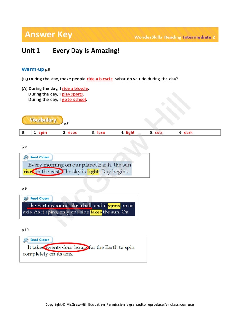 Studentbook AnswerKey - Intermediate 2 | PDF | Rain | Tornadoes