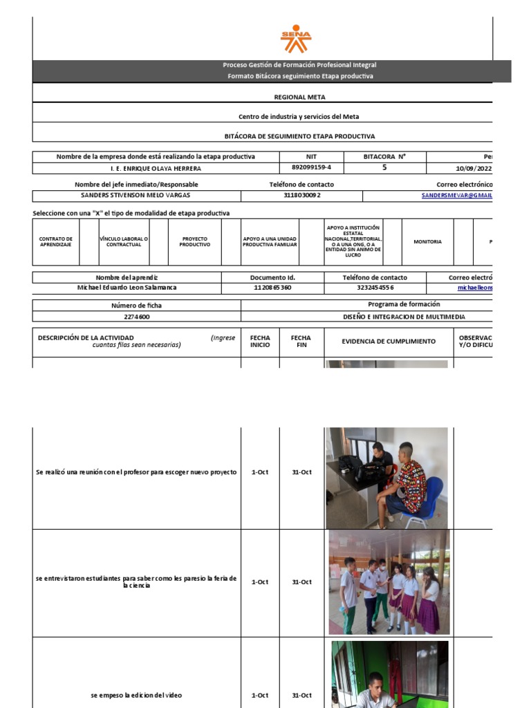 Bitacora 5 Stiven | PDF