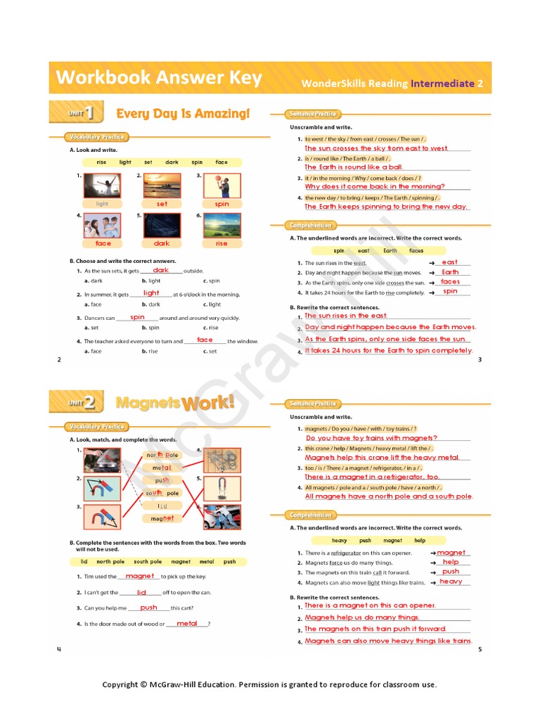 WB Answer Key - Intermediate 2 | PDF | Tornadoes | Oceans