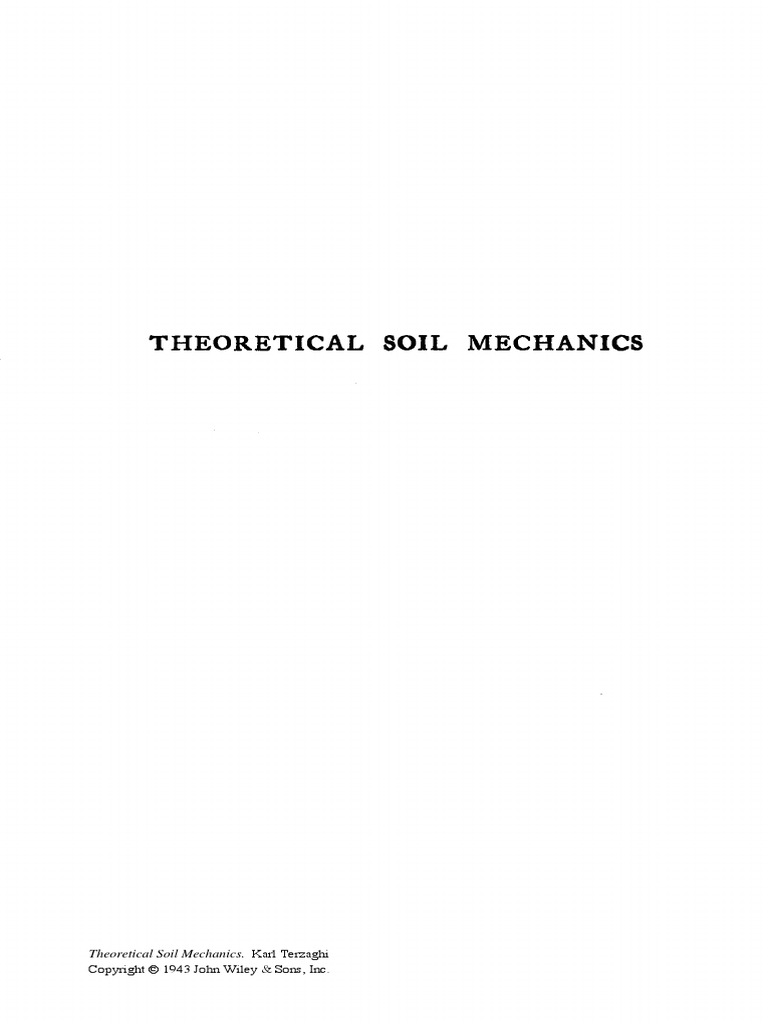 Karl Terzaghi Theoretical Soil Mechanicsbookfi-Org | PDF | Stress ...