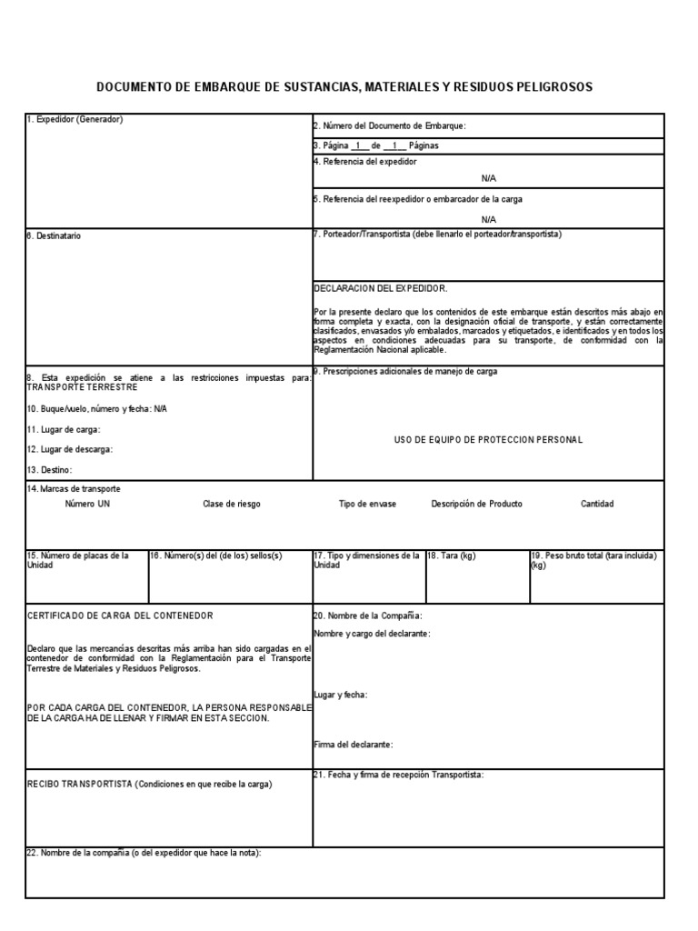 Documento de Embarque | PDF