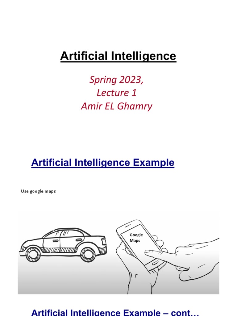 Lecture1 AI | PDF | Artificial Intelligence | Intelligence (AI) & Semantics